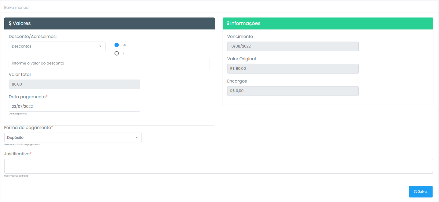 Financeiro do cliente - ISPCLOUD