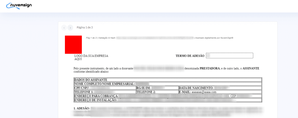 Assinatura (NuvemSign) - ISPCLOUD