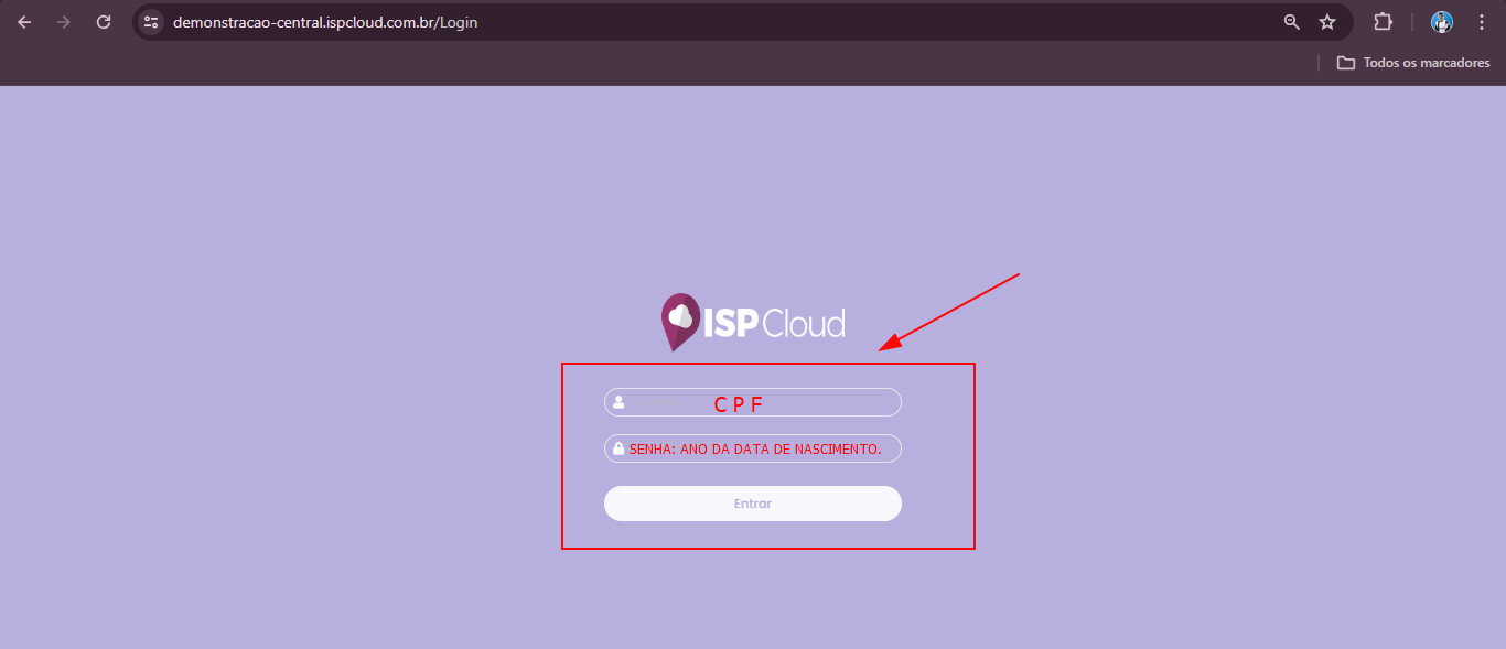 Central do Cliente / Aplicativo - ISPCLOUD